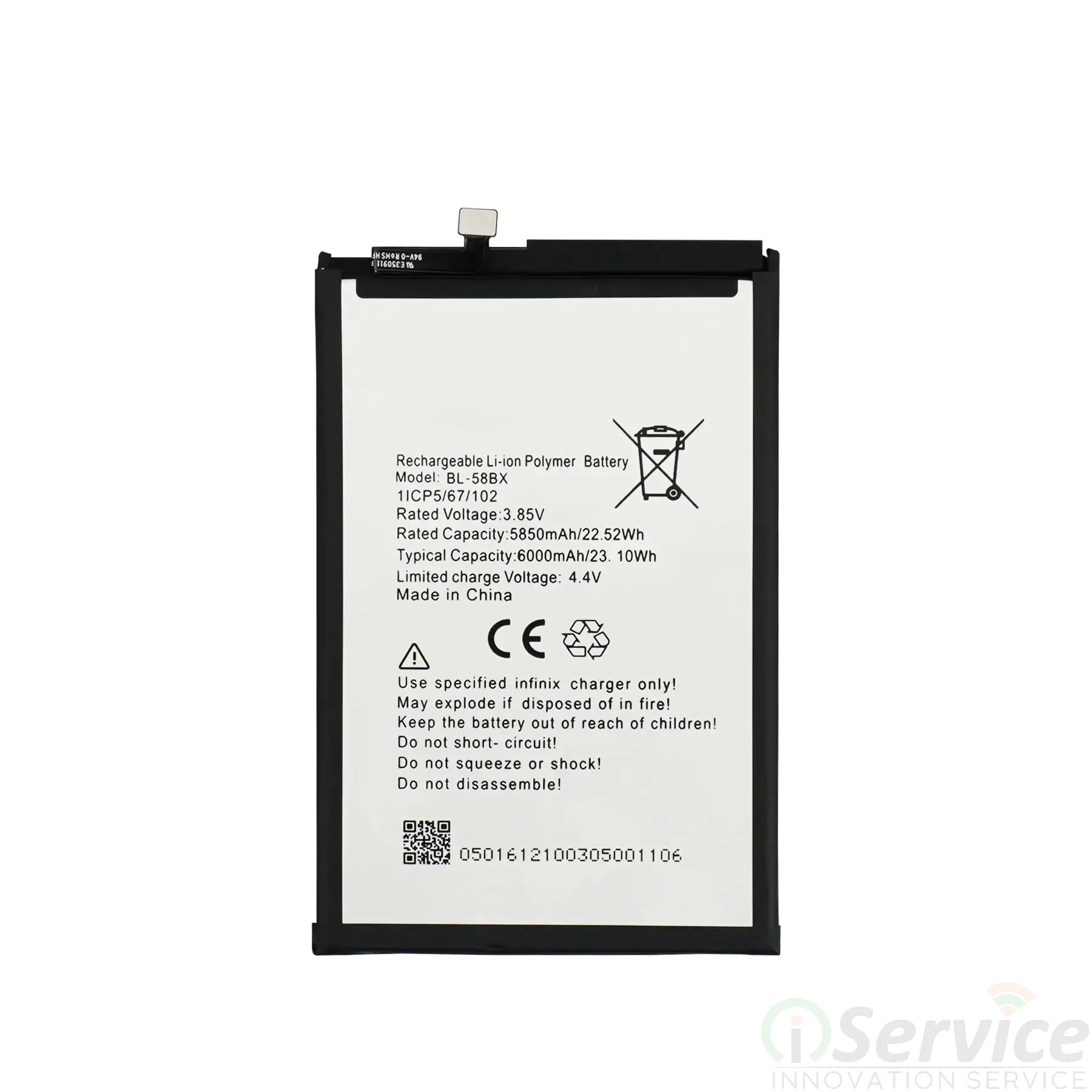 Battery for Infinix Hot 10 Play X688B – BL58BX Battery