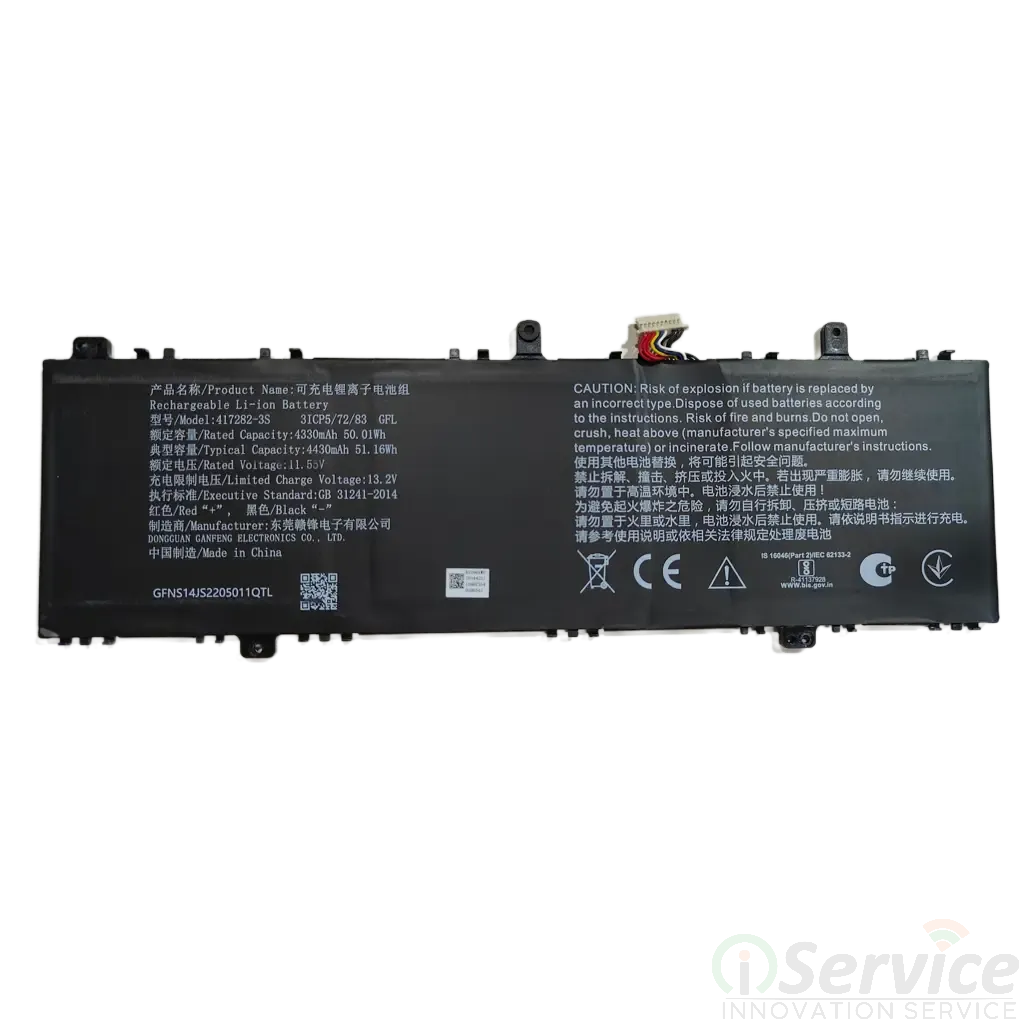 Battery for Infinix INBook X1 Neo (XL22) Li-Po 11.55V 4330mAh 3 Cell LC