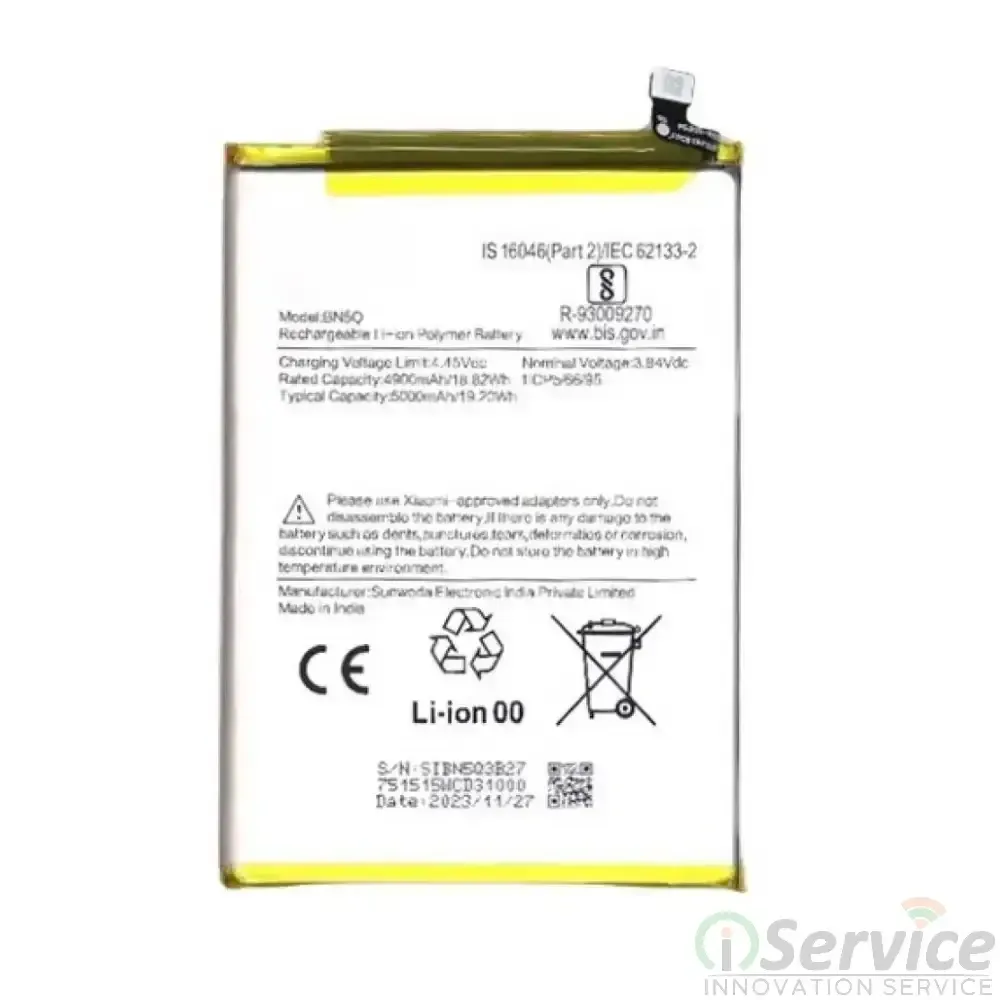 Battery for Redmi 13c 5G (23124RN87I) | Long-lasting Power