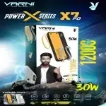 Varni X7PD 12000mAh Power Bank Type-C iPhone Safe Charge – Orange